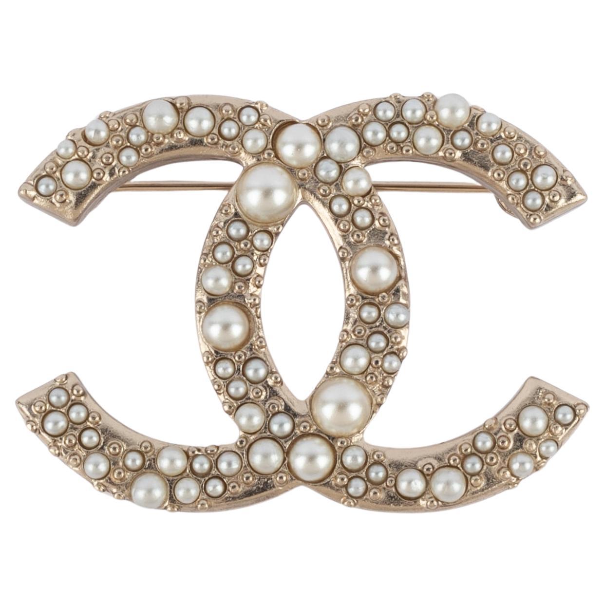Chanel cc brooch 2013 For Sale at 1stDibs