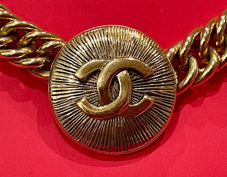 CHANEL - CC Choker Necklace For Sale at 1stDibs