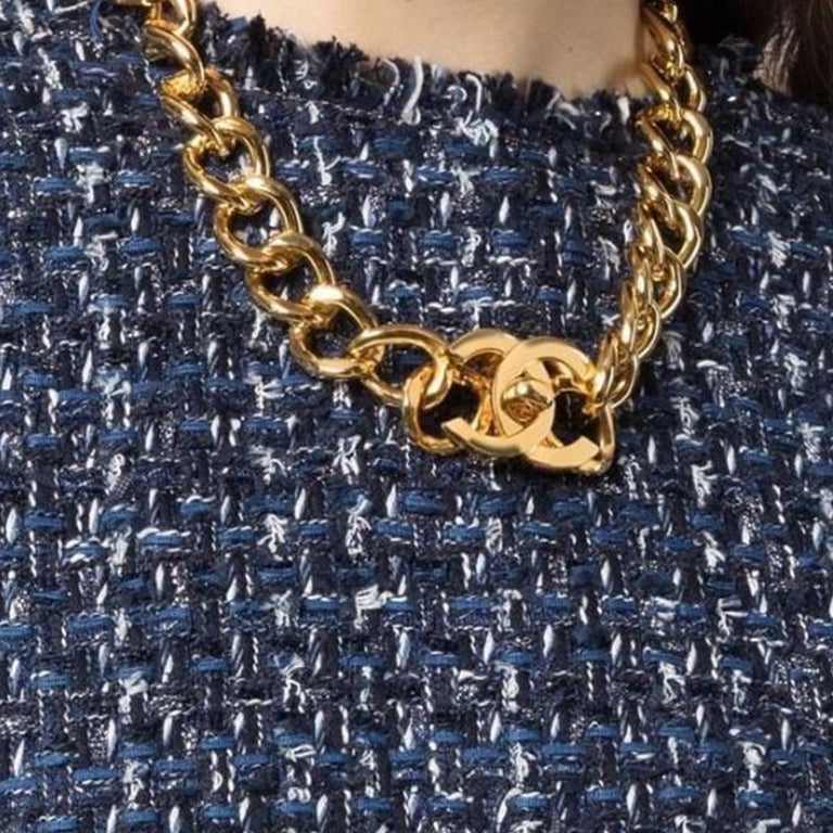 Chanel CC chunky chain necklace at 1stDibs