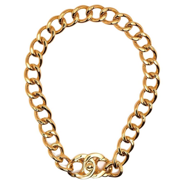 Chanel CC chunky chain necklace at 1stDibs
