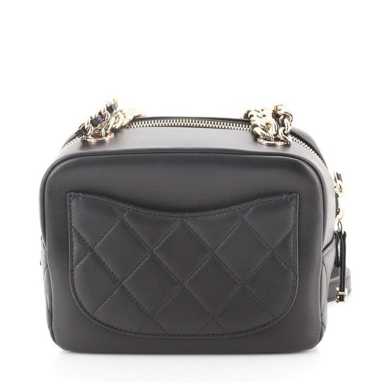 Chanel CC Convertible Chain Camera Bag Quilted Lambskin with Studded ...