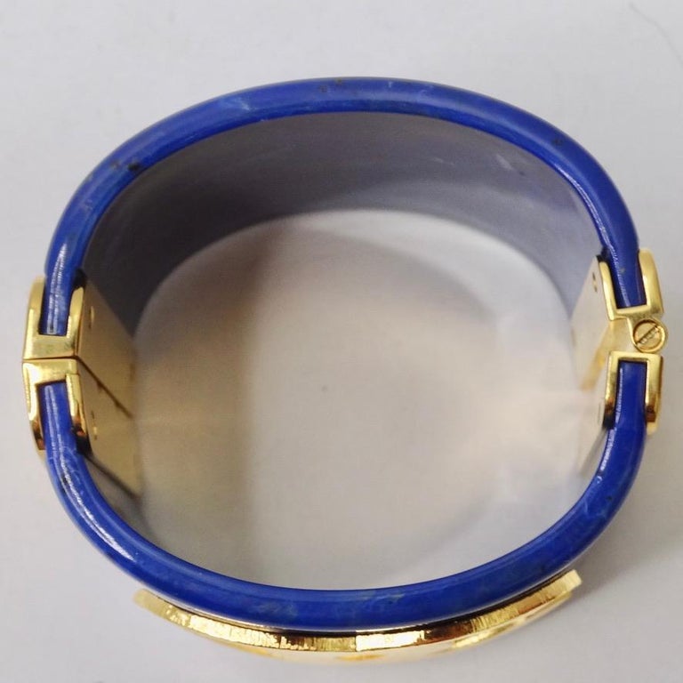 Chanel CC Cuff Bracelet Resin with Metal For Sale at 1stDibs