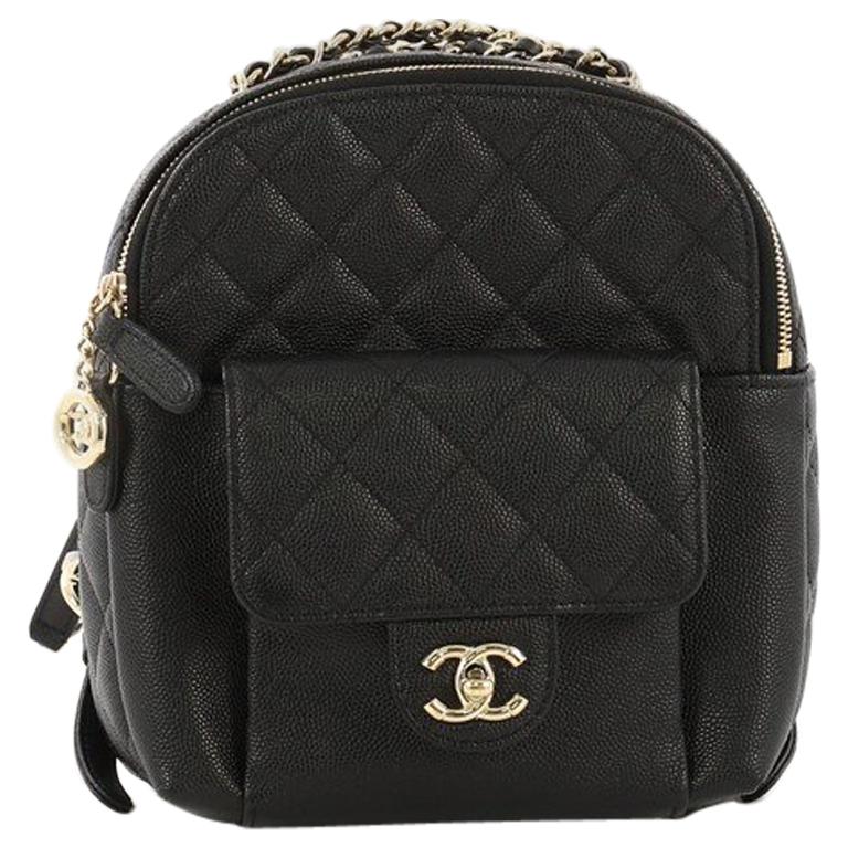 Chanel CC Day Backpack Quilted Caviar Mini at 1stDibs | chanel mini ...