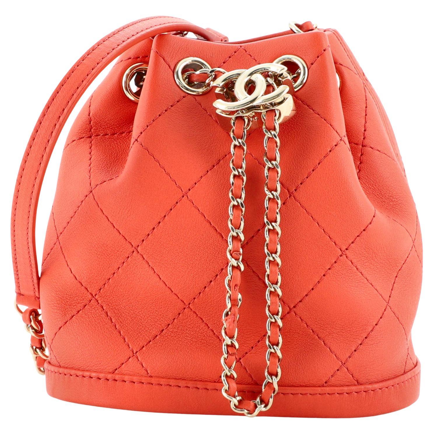 Chanel Drawstring Bucket Bag - 61 For Sale on 1stDibs | mini drawstring ...