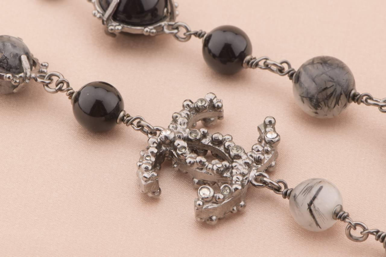 Chanel CC Logo Long Chain Necklace at 1stDibs | langchain logo
