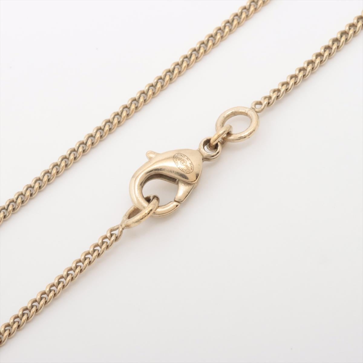 Chanel CC Logo Rhinestone Pendant Necklace For Sale at 1stDibs