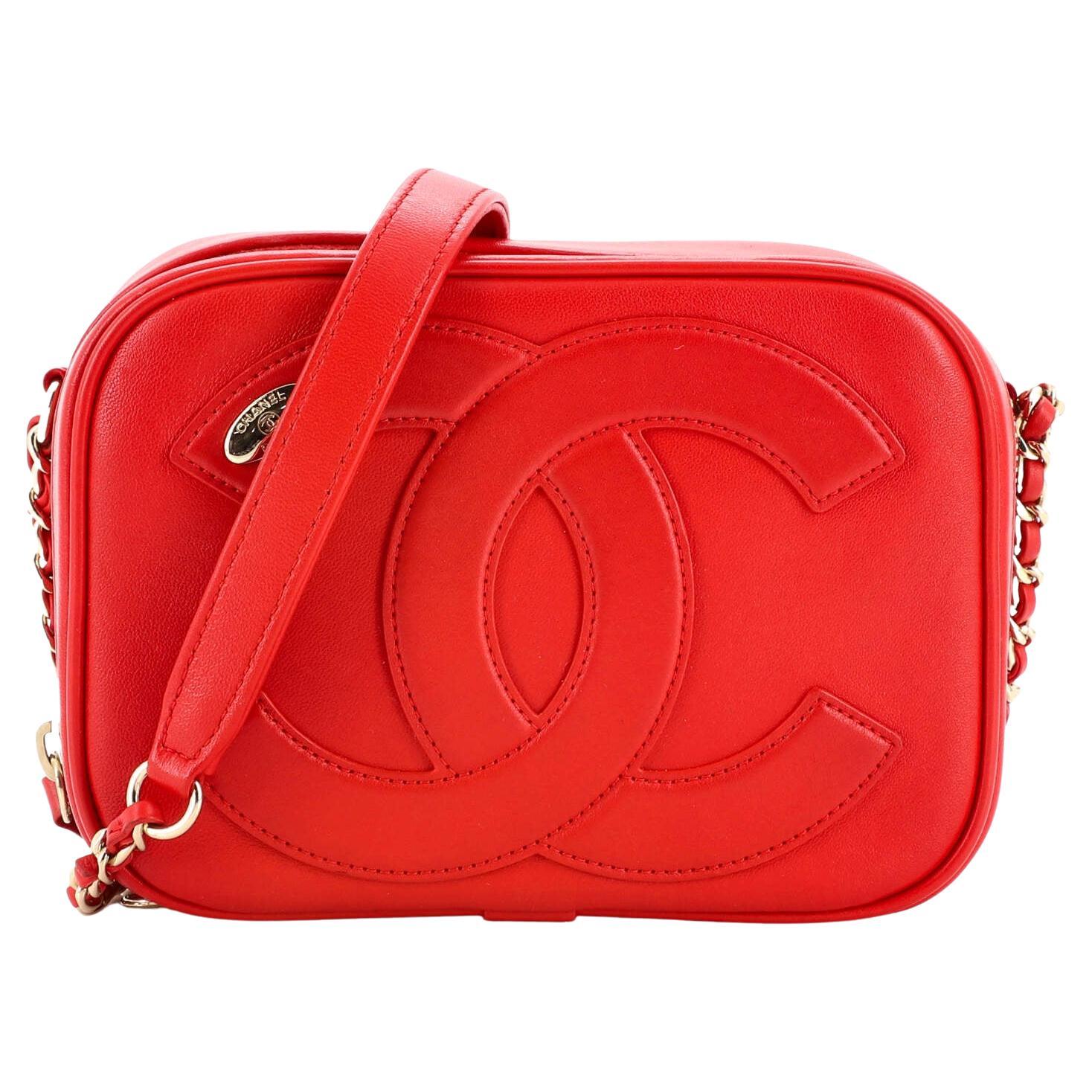 Chanel CC Mania Camera Bag Lambskin Small For Sale at 1stDibs