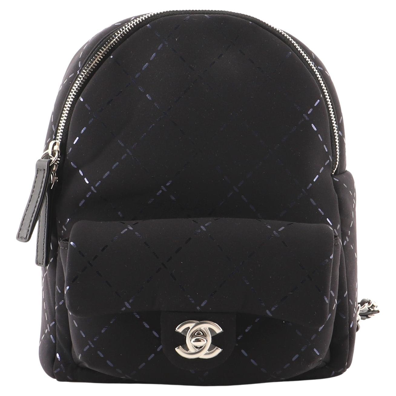 Chanel Black x Grey CC Sports Logo Mini Backpack 57ck315s For Sale at ...