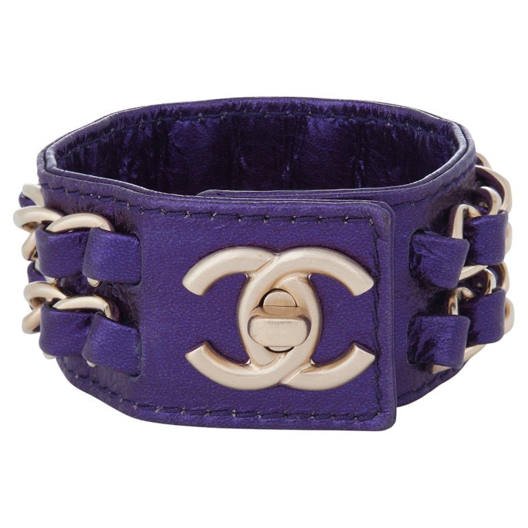 Chanel CC Turnlock Cuff Bracelet For Sale at 1stDibs
