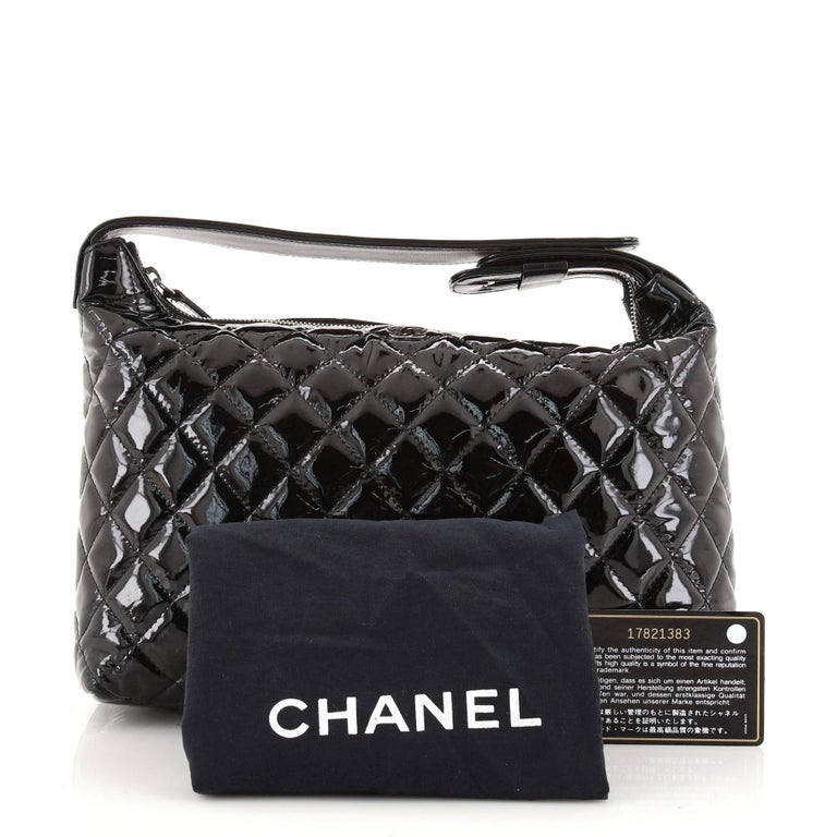 Chanel CC Zip Hobo Quilted Patent Small at 1stDibs