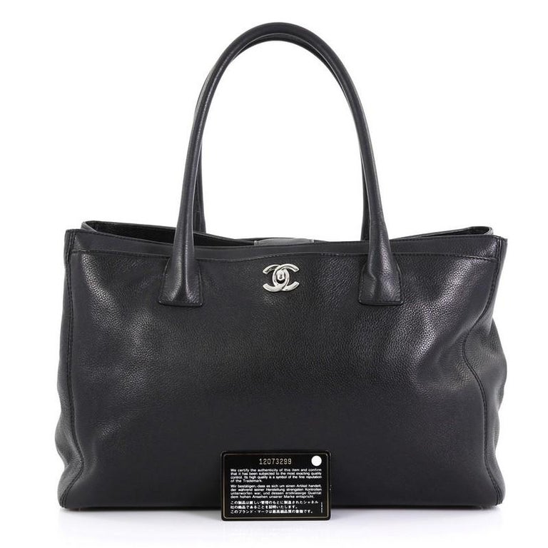 Chanel Cerf Executive Tote Leather Medium at 1stDibs