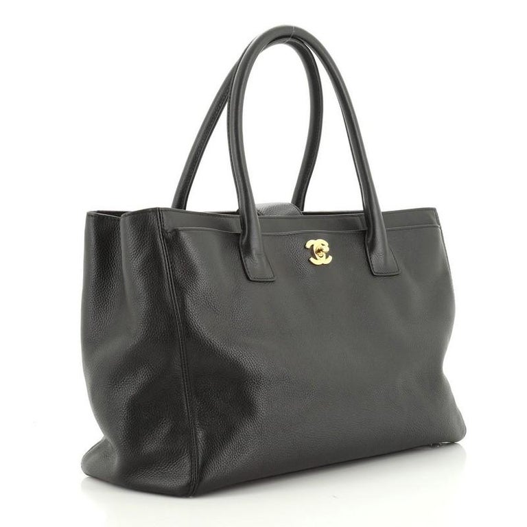 Chanel Cerf Executive Tote Leather Medium at 1stDibs