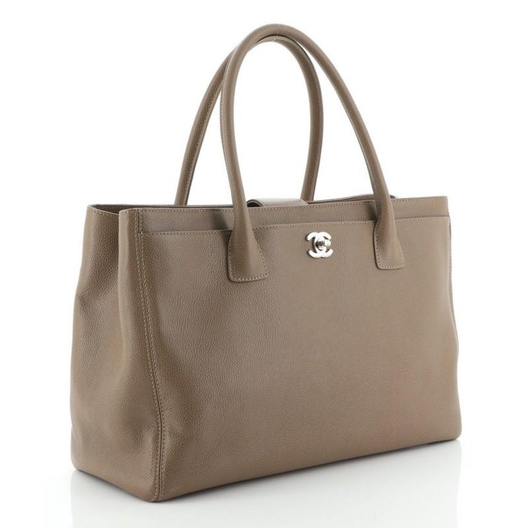 Chanel Cerf Executive Tote Leather Medium at 1stDibs