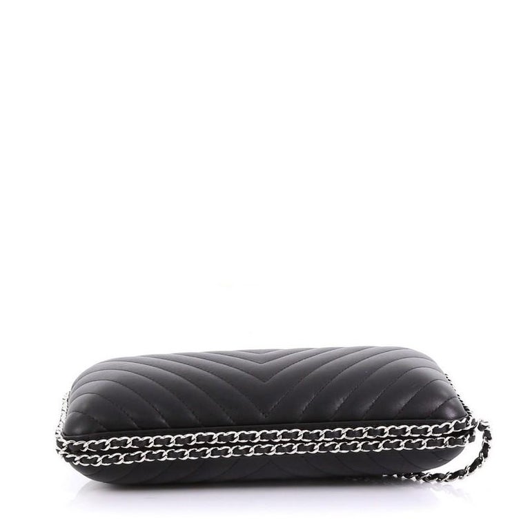 Chanel Chain Around Clutch Chevron Lambskin Small at 1stDibs | chanel ...