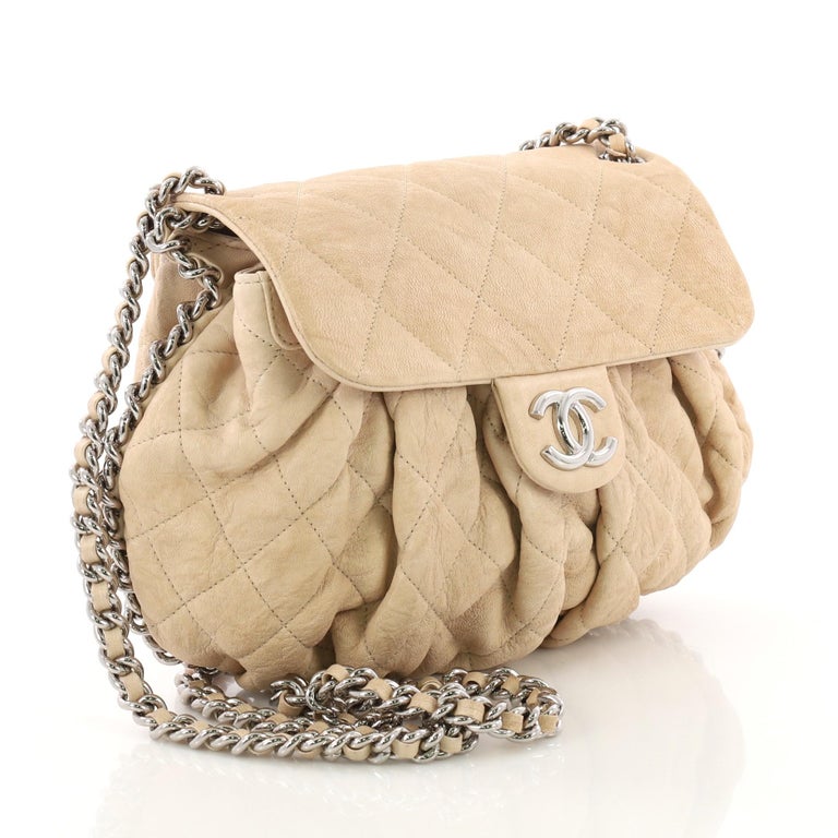 Chanel Chain Around Flap Bag Quilted Leather Medium at 1stDibs