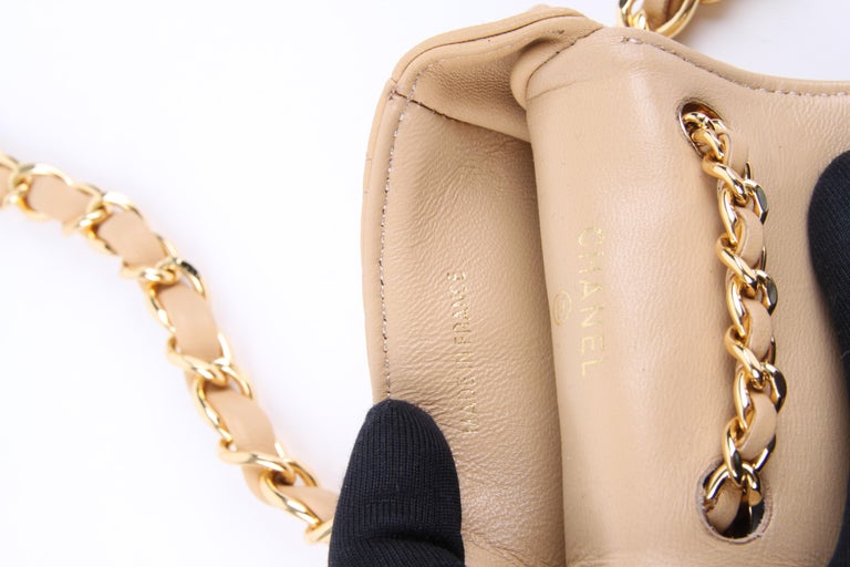 Chanel Chain Belt Bag - beige at 1stDibs