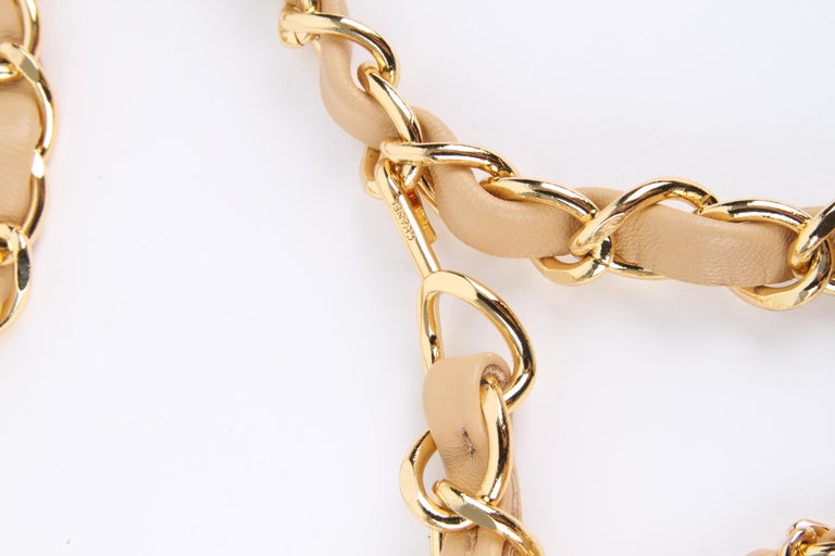 Chanel Chain Belt Bag - beige at 1stDibs
