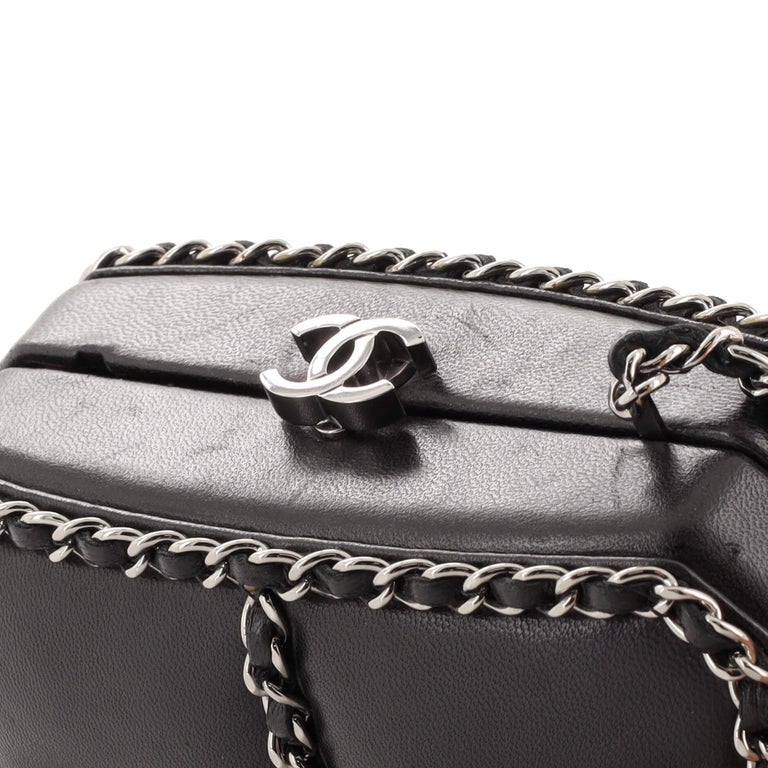 Chanel Chain Frame CC Box Minaudiere Calfskin Mini For Sale at 1stDibs