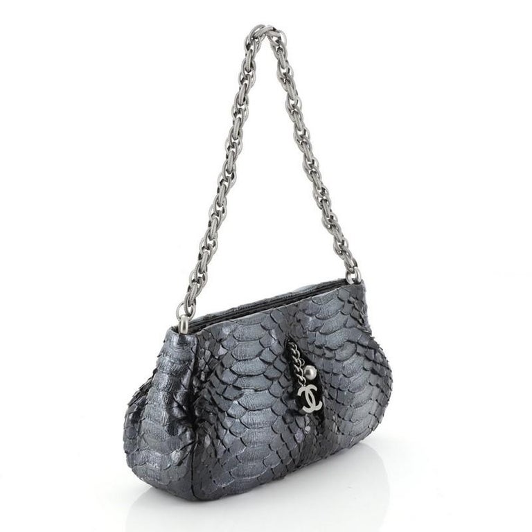 Chanel Chain Strap Pochette Python Mini at 1stDibs