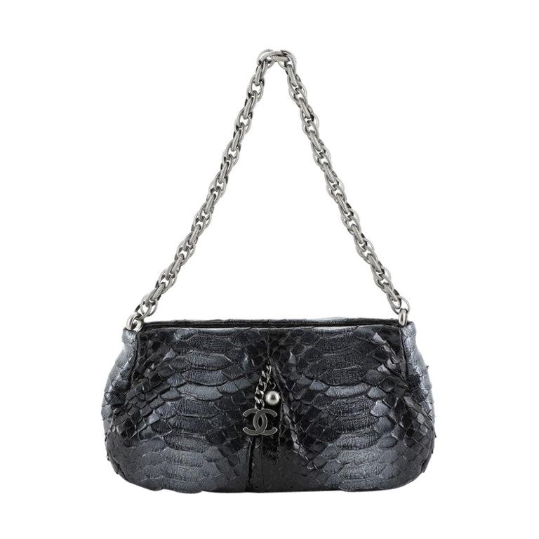 Chanel Chain Strap Pochette Python Mini at 1stDibs