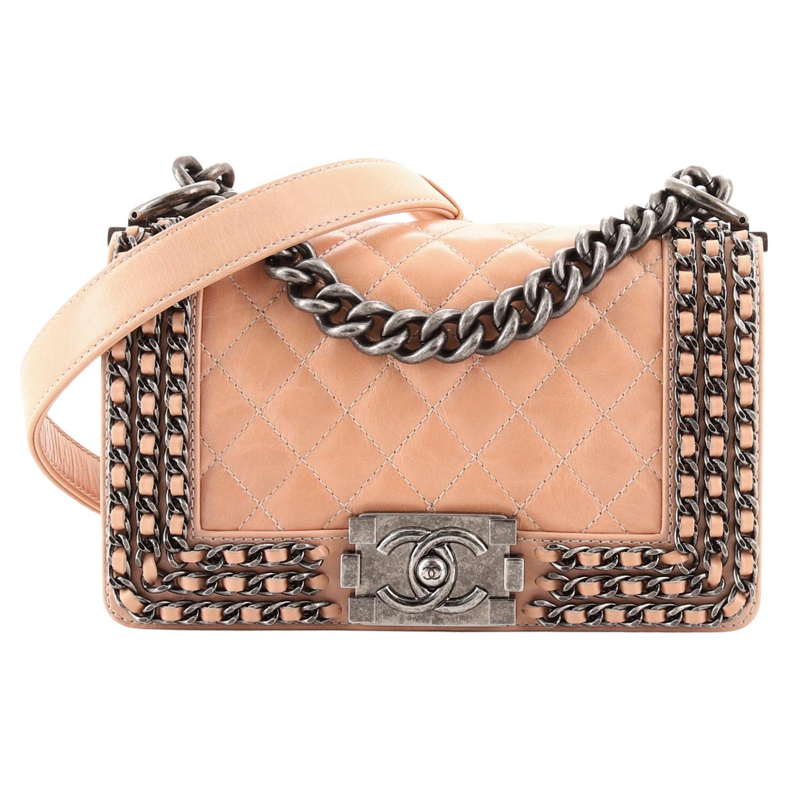 Chanel Boy Flap Bag Tweed and Leather Old Medium at 1stDibs | chanel ...