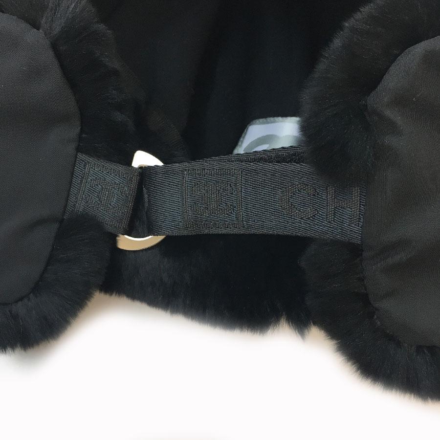 CHANEL Chapka in Black Orylag and Teflon Style Fabric For Sale at ...