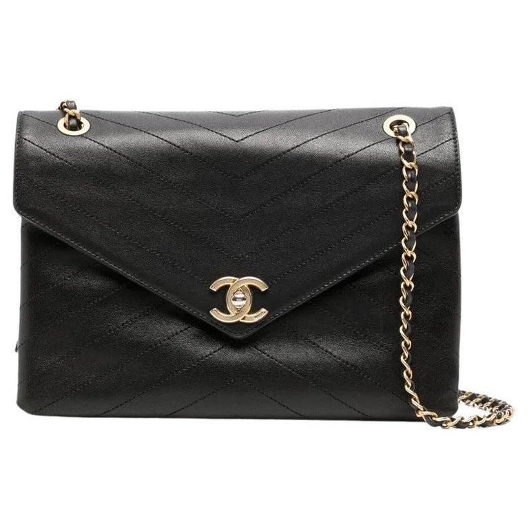 Chanel Chevron Flap Bag For Sale at 1stDibs