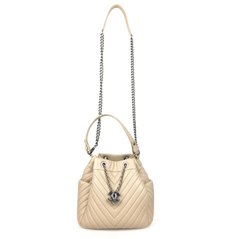 Chanel Chevron Quilted Sheepskin Small Boyish Bucket Bag at 1stDibs ...