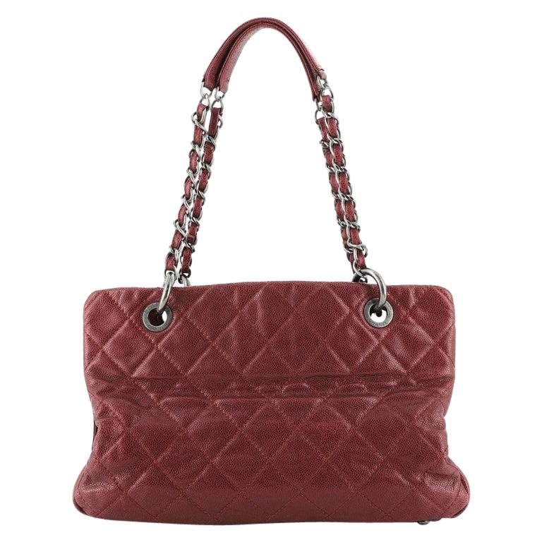 Chanel Bindi Tote Quilted Leather with Stingray Medium at 1stDibs