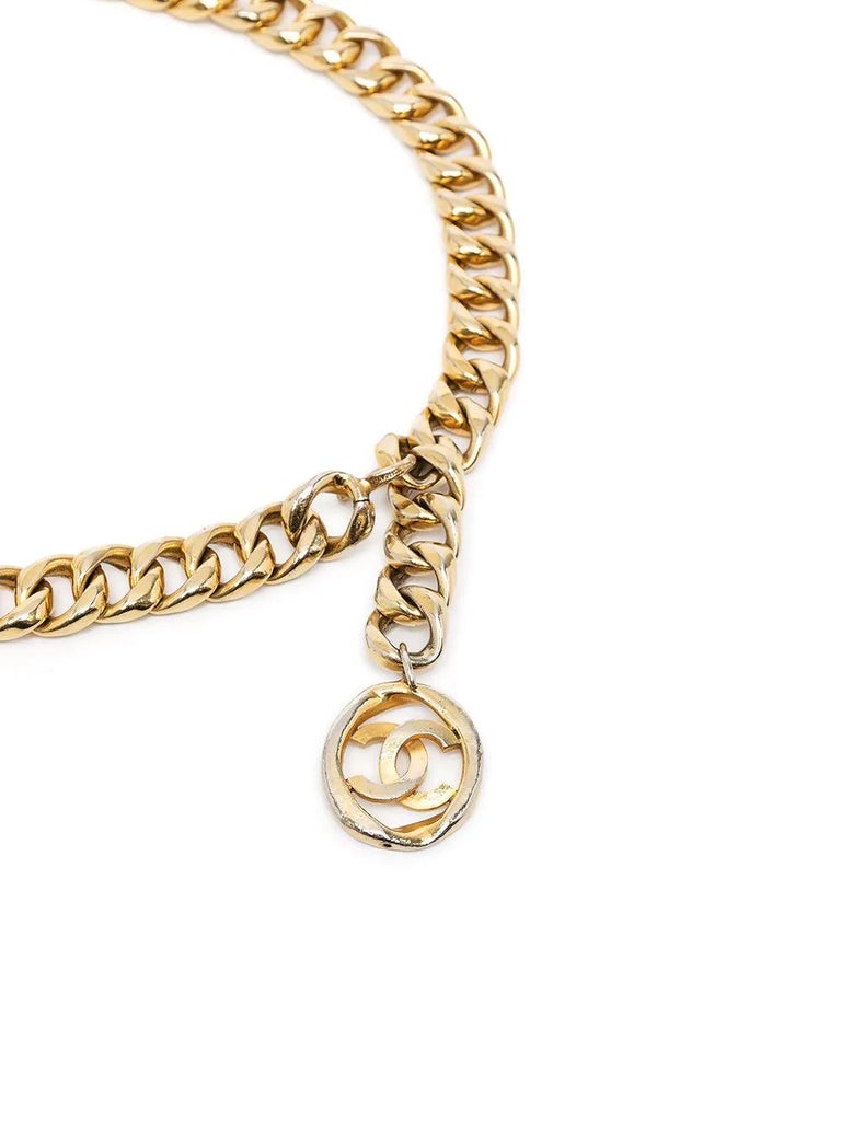 Chanel Chunky Chain Belt 1980s at 1stDibs