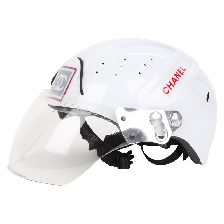 CHANEL circa 1990s Edition Sport Line CC Logo Mountain Climbing Helmet ...