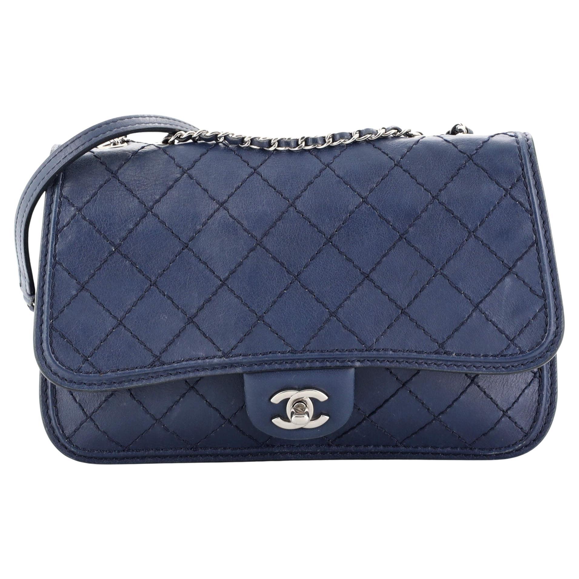 Chanel Double Carry Chain Waist Bag Quilted Goatskin Large at 1stDibs