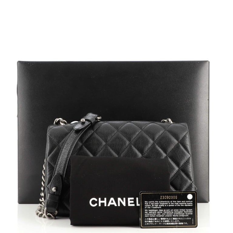 Chanel City Rock Flap Bag Quilted Goatskin Small at 1stDibs