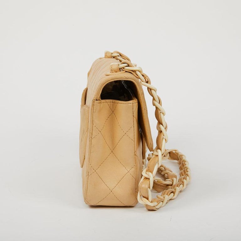 CHANEL Classic Beige 25cm Bag For Sale at 1stDibs | beige chanel flap ...