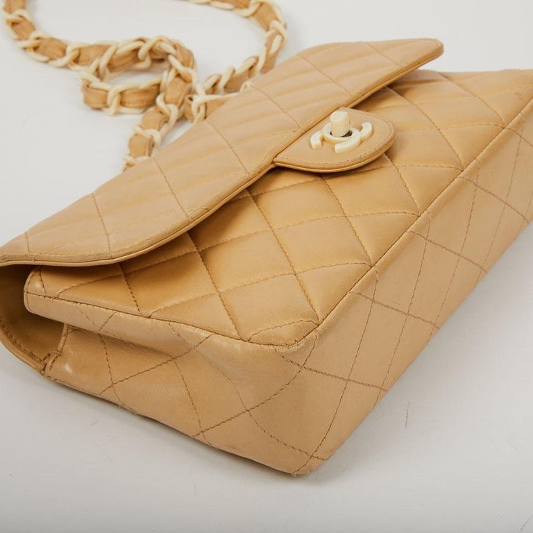 CHANEL Classic Beige 25cm Bag For Sale at 1stDibs | beige chanel flap ...