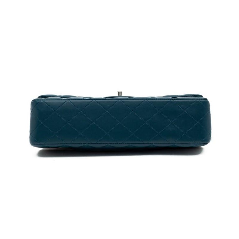 CHANEL Classic Blue Lambskin Bag at 1stDibs