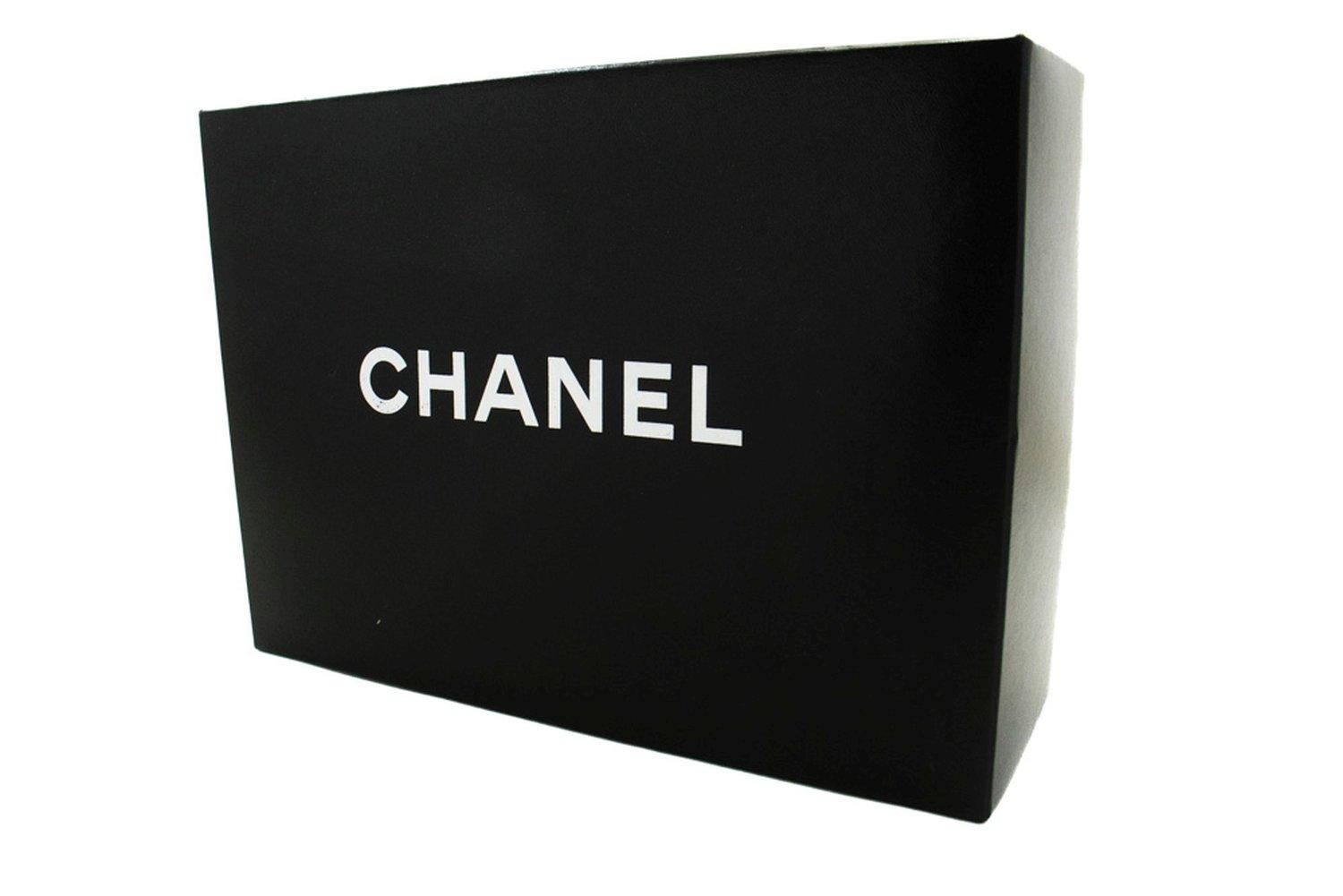 CHANEL Classic Double Flap 9" Chain Shoulder Bag Lambskin Black at 1stDibs