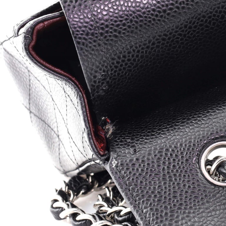 Chanel Classic Double Flap Bag Quilted Caviar Medium For Sale at 1stDibs