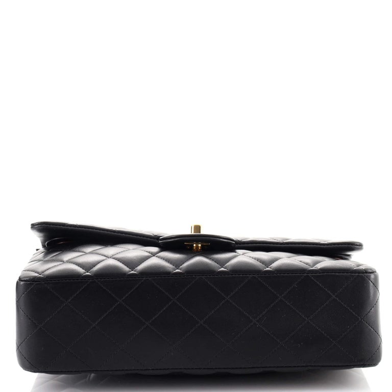 Chanel Classic Double Flap Bag Quilted Lambskin Medium For Sale at 1stDibs