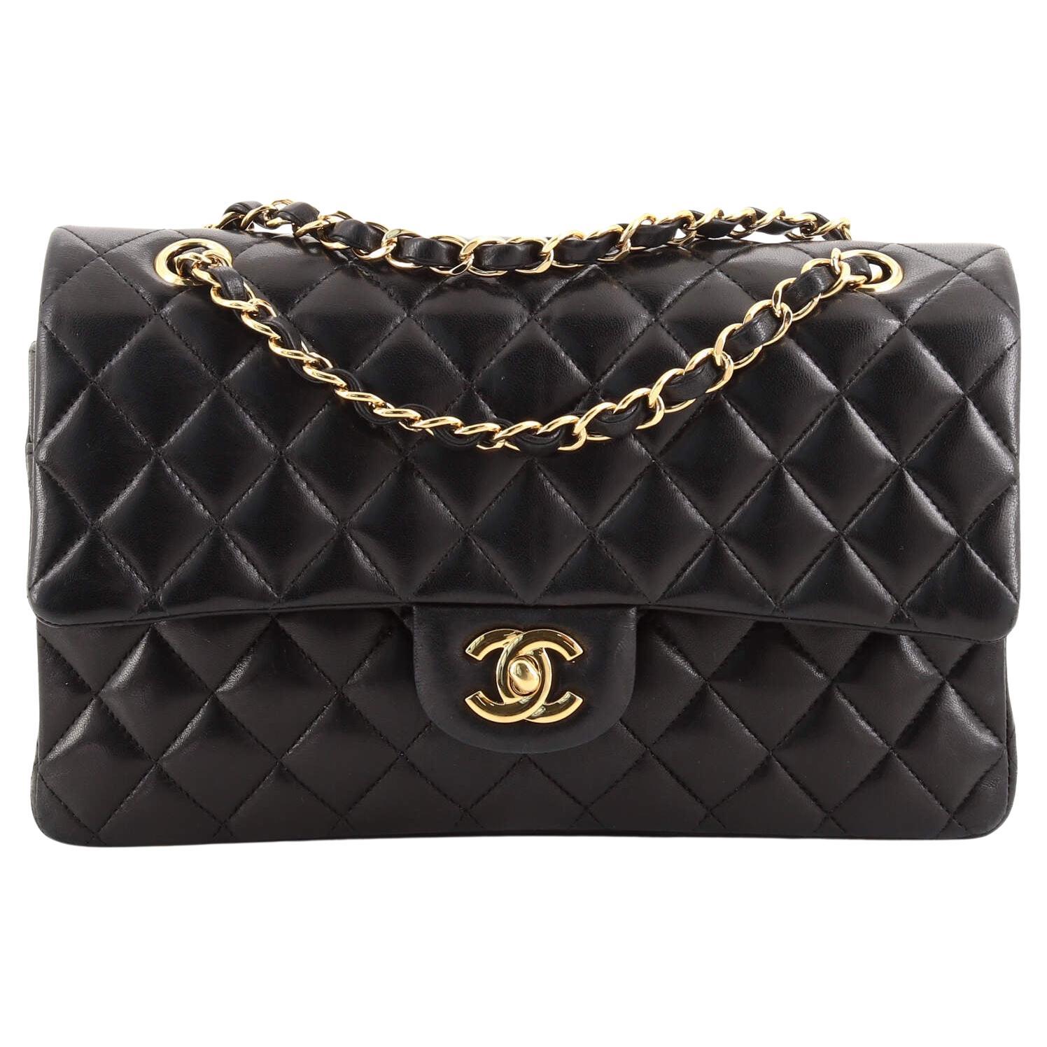 Chanel Classic Double Flap Bag Quilted Lambskin Medium at 1stDibs