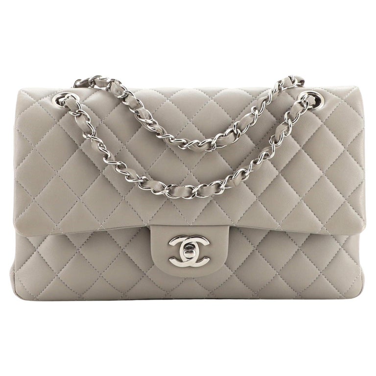 Chanel Classic Double Flap Bag Quilted Lambskin Medium For Sale at 1stDibs
