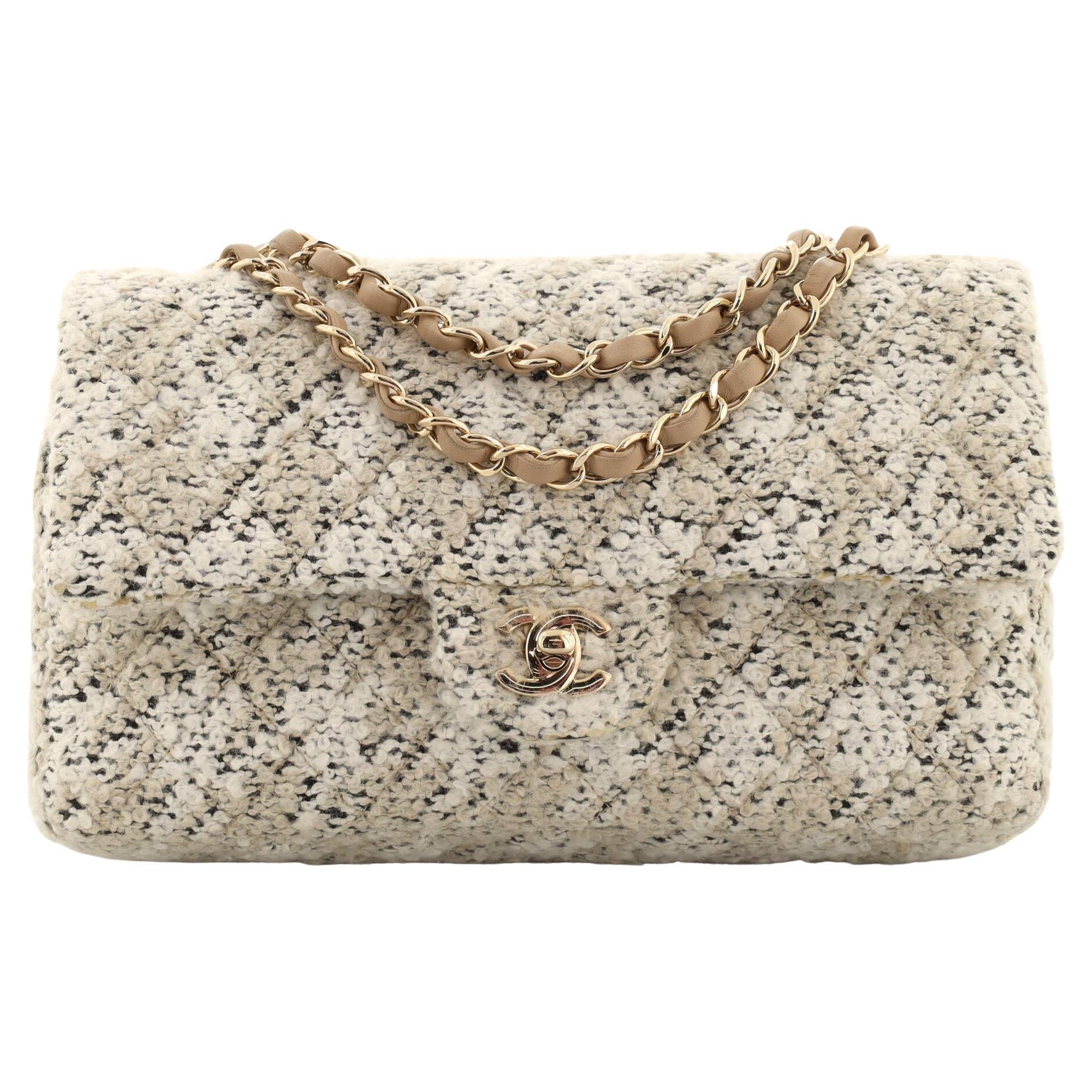 Chanel Tweed Classic Bag - 81 For Sale on 1stDibs