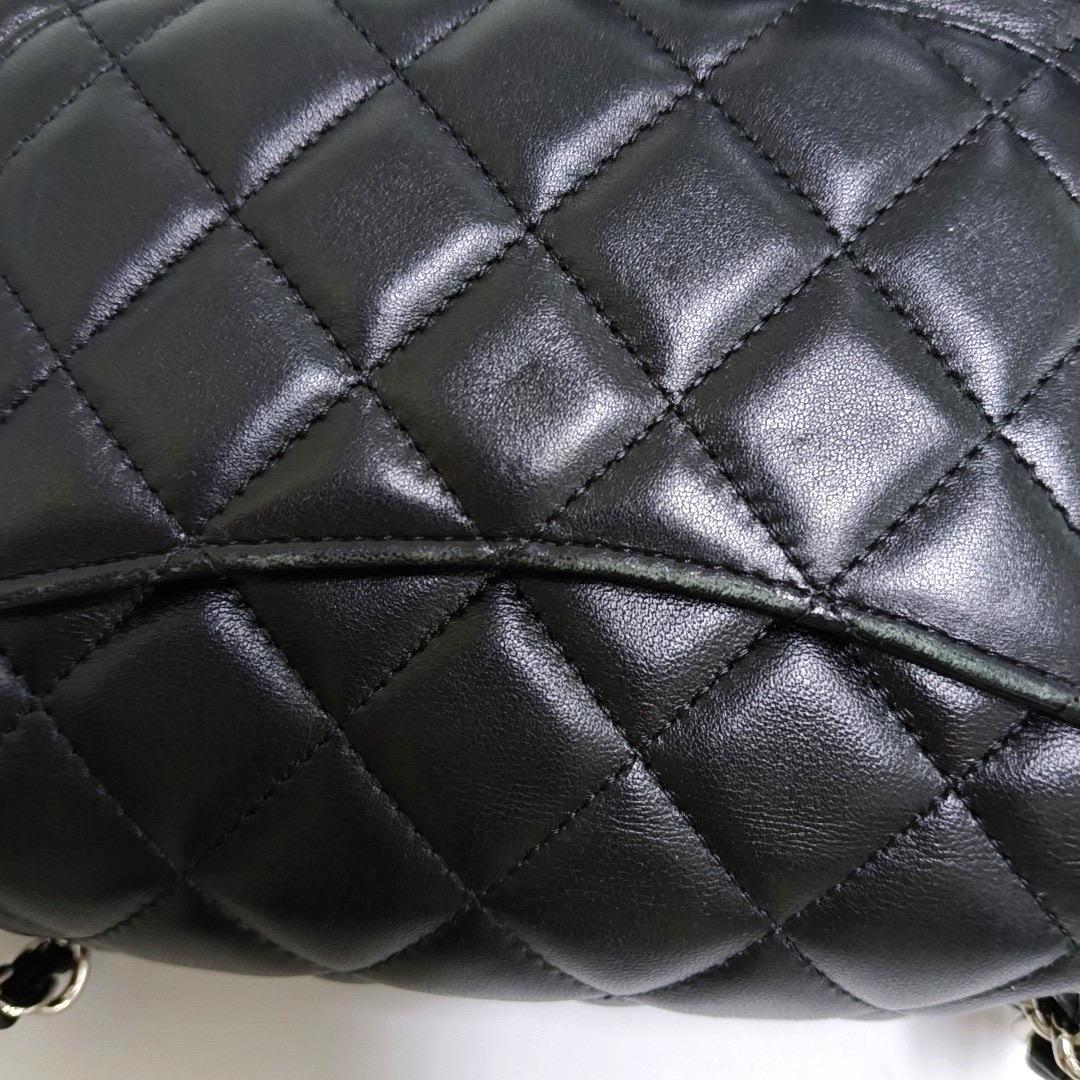 Chanel Classic Flap Rectangular Mini Black Lambskin Leather Silver HW ...