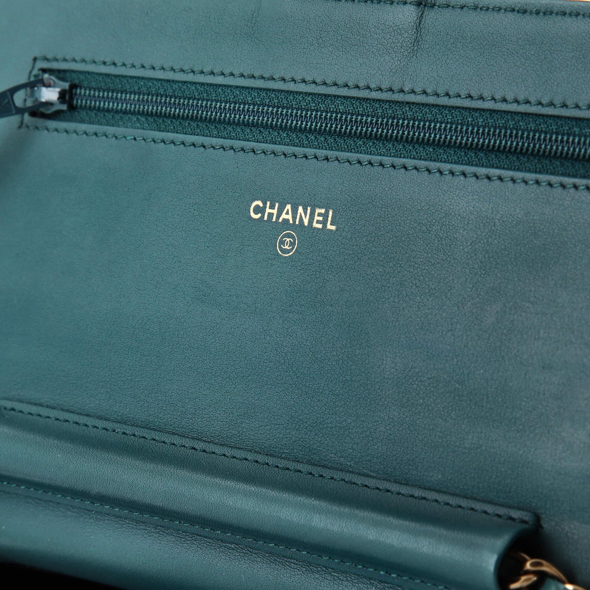 Chanel Classic Flap Wallet on Chain Quilted Lambskin For Sale at 1stDibs
