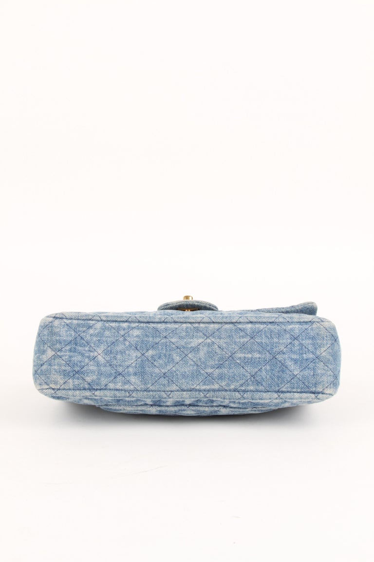 Chanel Classic Medium Denim Double Flap Bag at 1stDibs | chanel denim ...