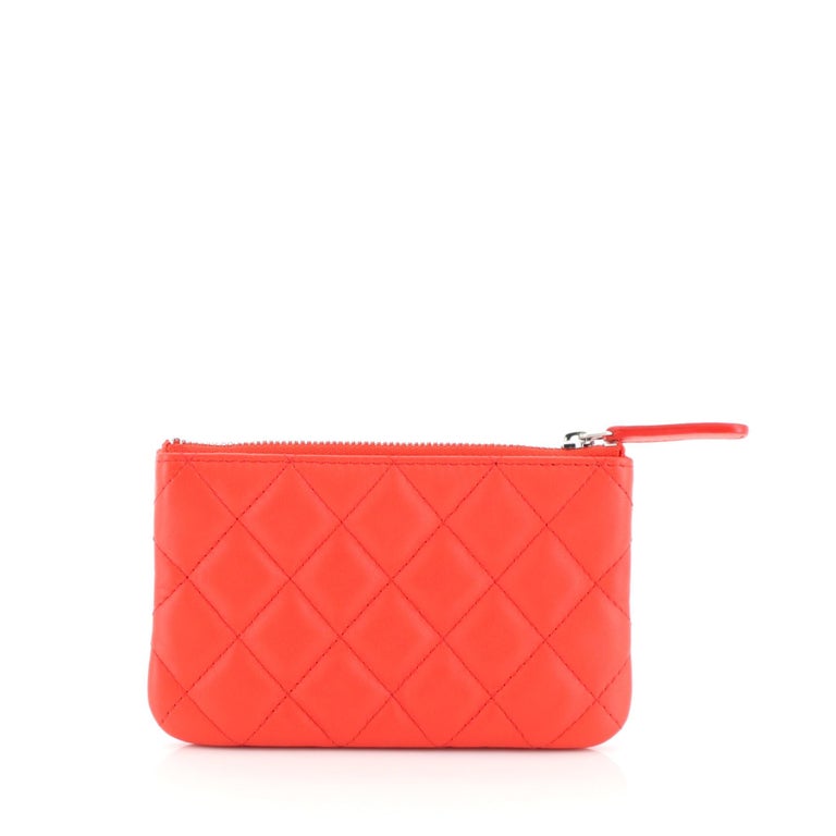 Chanel Classic O Case Pouch Quilted Lambskin Mini at 1stDibs | chanel ...