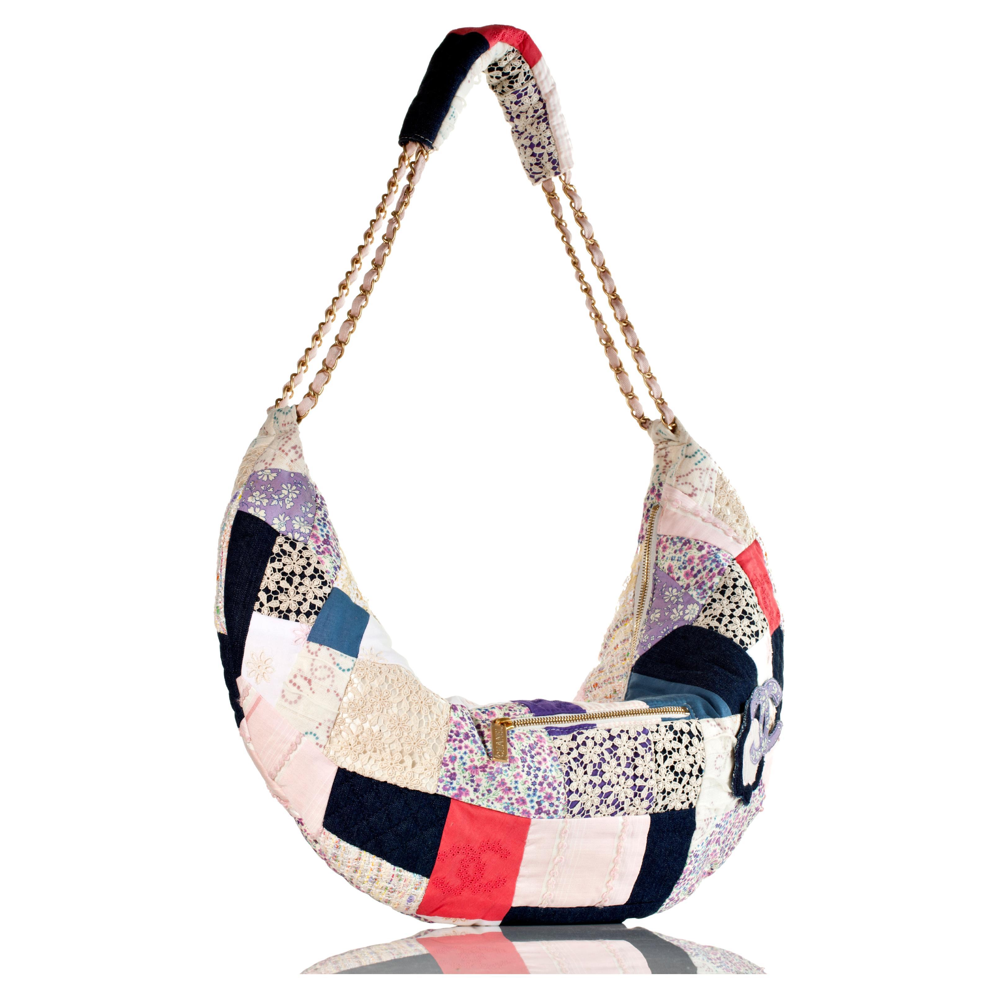 Chanel Classic Patchwork Assorted Multi Color Shoulder Bag For Sale at ...