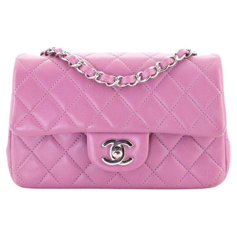 Chanel Classic Single Flap Bag Quilted Lambskin Mini For Sale at 1stDibs