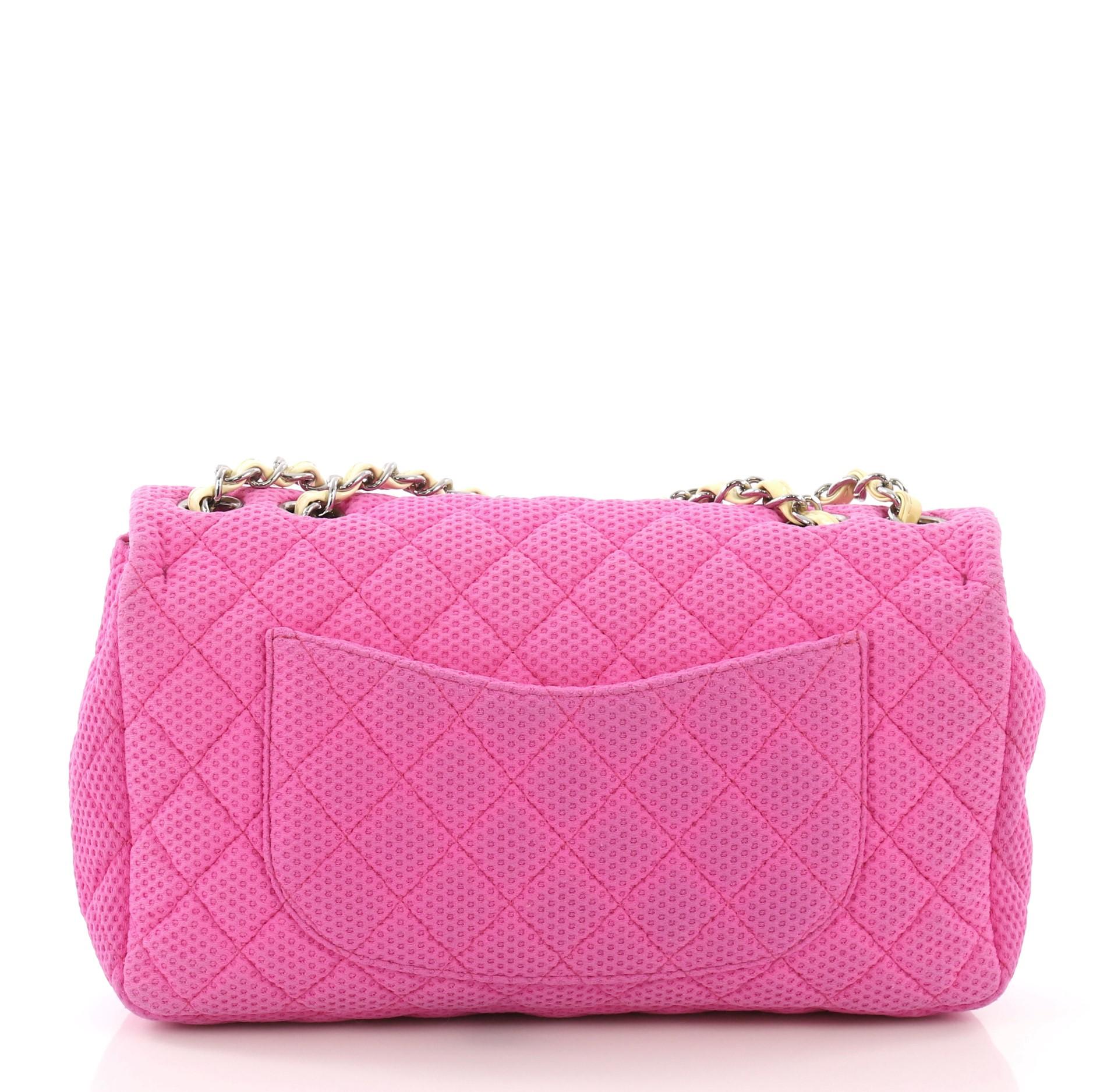 Chanel Classic Single Flap Bag Quilted Mesh Medium at 1stDibs