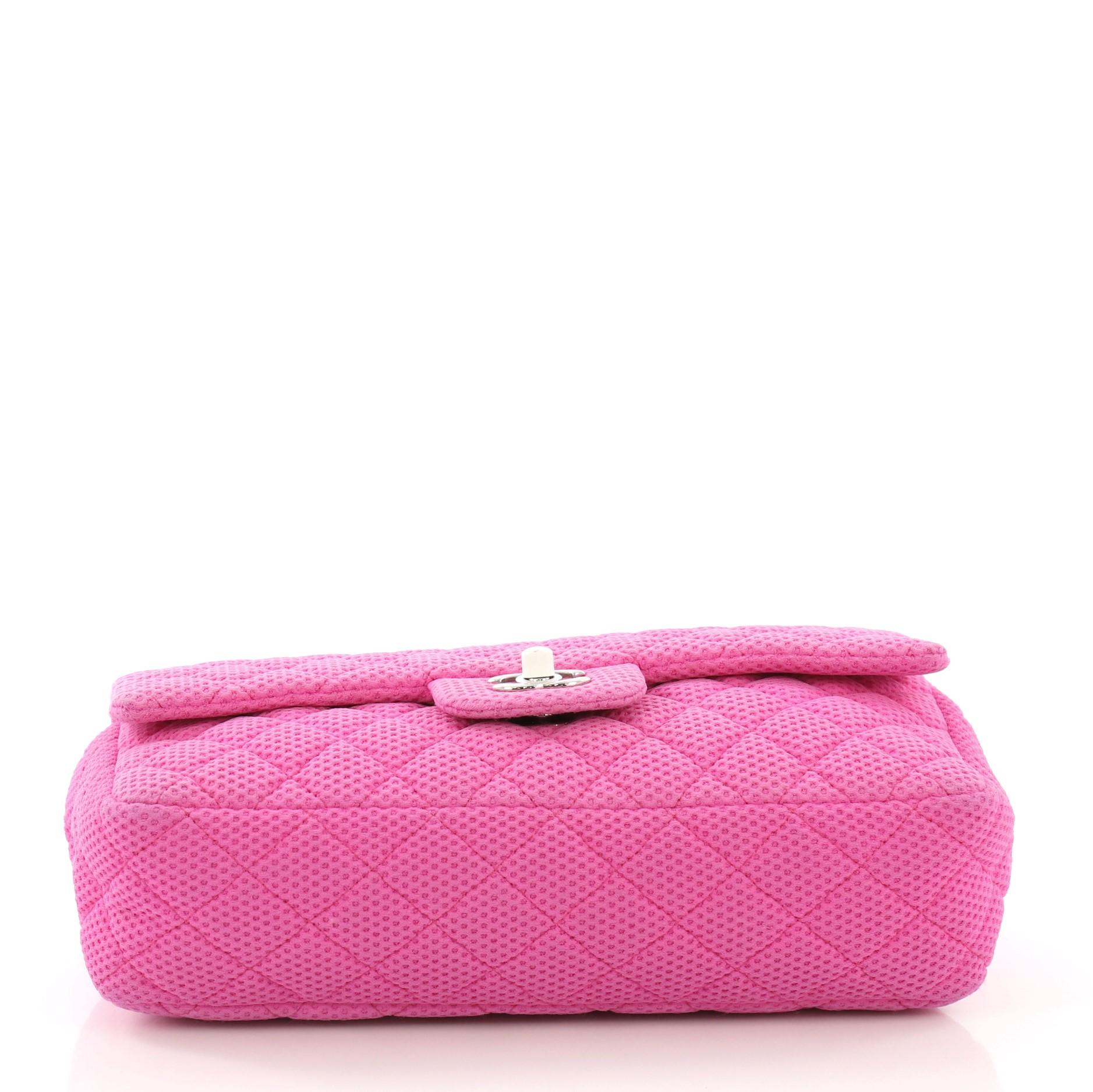 Chanel Classic Single Flap Bag Quilted Mesh Medium at 1stDibs